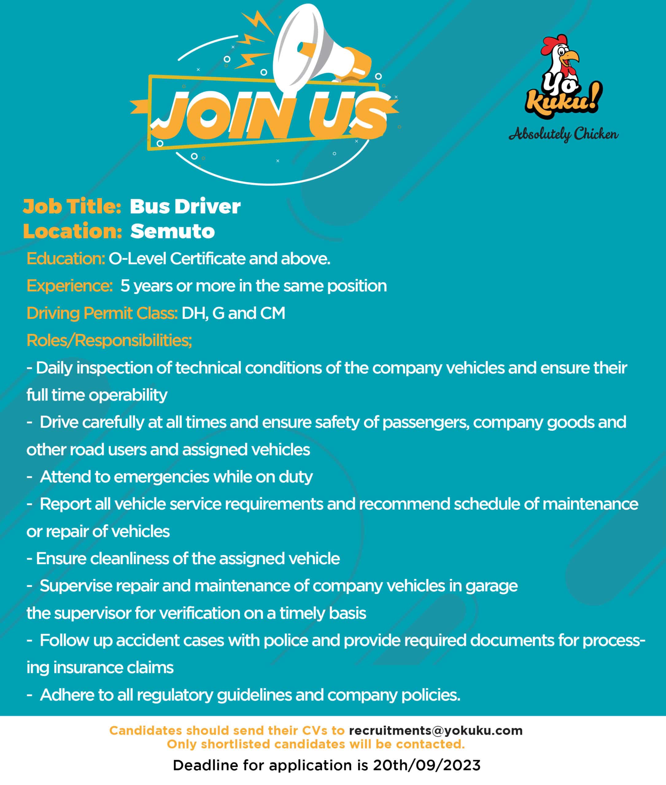 Career Opportunities | Yo Kuku! | Absolutely Chicken